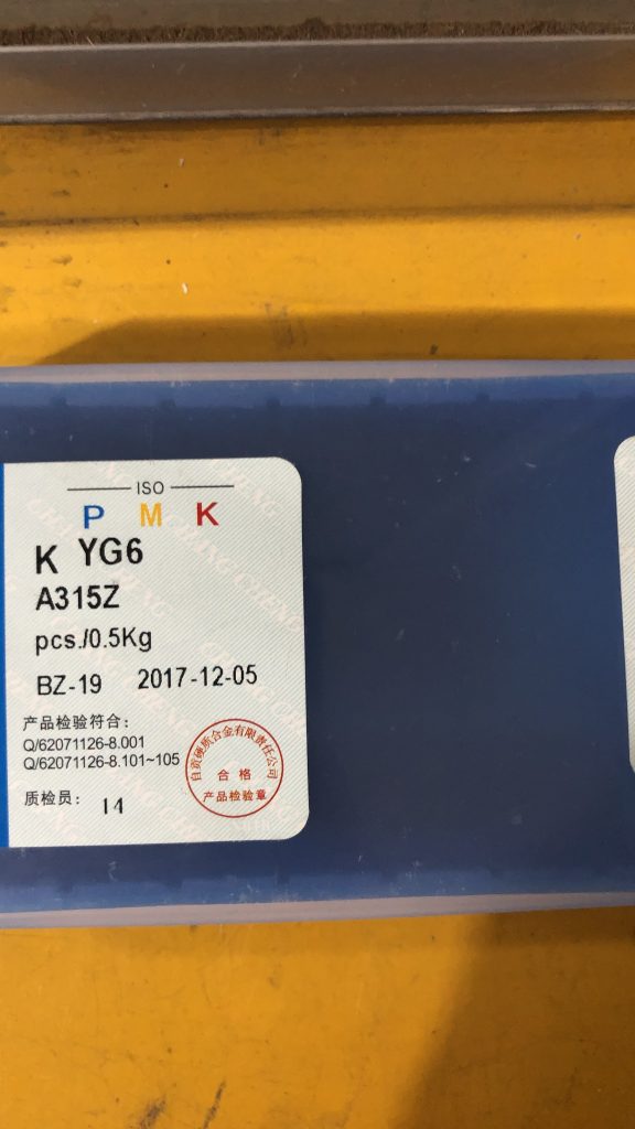 Dao tiện hợp kim YG6 - A315Z - Linh kiện máy móc Văn Thái